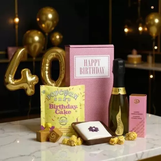 40th Birthday Hampers | Next Day Delivery | MakeHampers